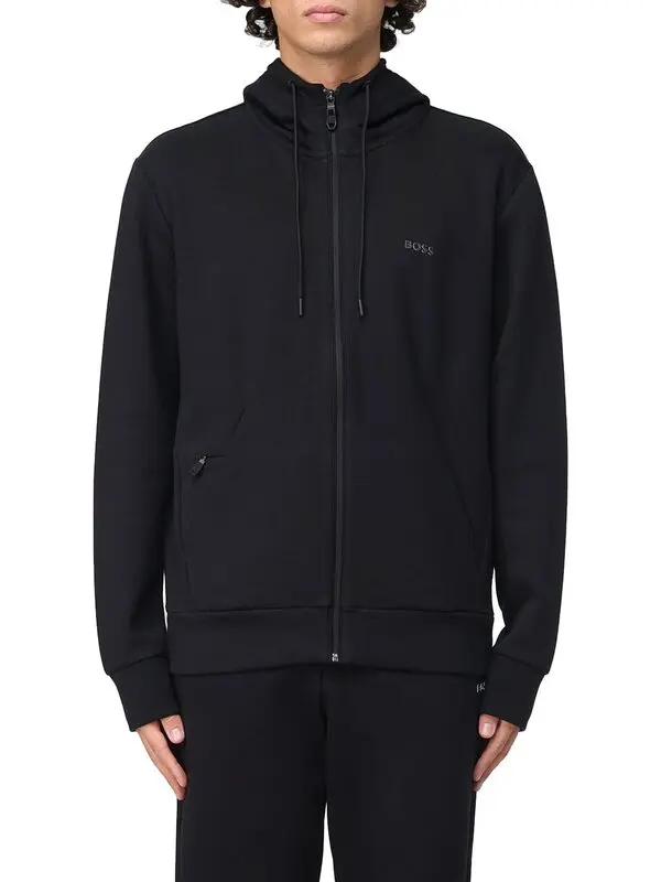 BOSS Full Zip Sweatshirt - Black