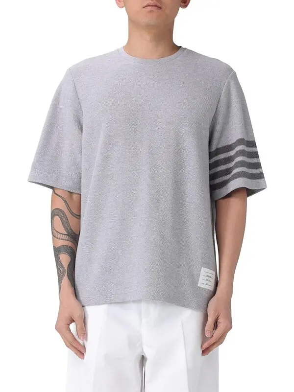 Thom Browne Cotton T-shirt - Grey