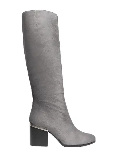 Hogan Leather Boots - Grey