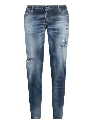 Dsquared2 Jeans In Cotton, Elastane And Aluminum - Blue