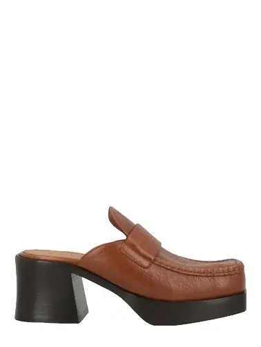 Marni Leather Clogs - Brown