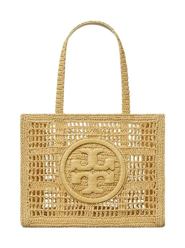 Tory Burch Ella Small Hand Crochet Tote - Natural