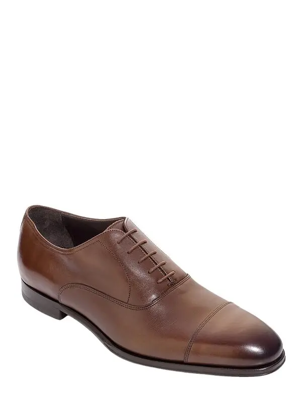 To Boot New York Nico Cap Toe Oxford - Burnished Brown