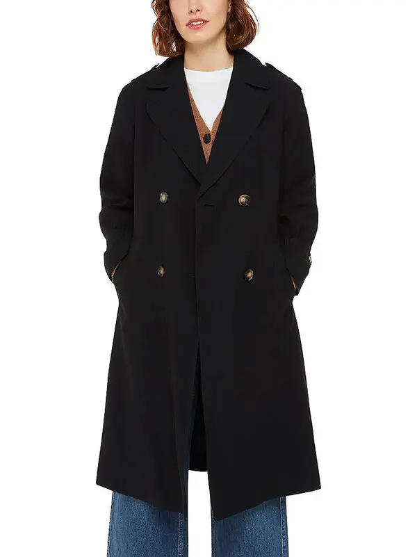 Whistles Riley Trench Coat - Black