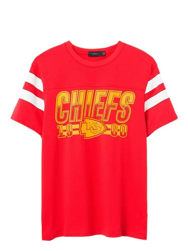 Junk Food Clothing Nfl Kansas City Chiefs Gridiron Tee - Licorice