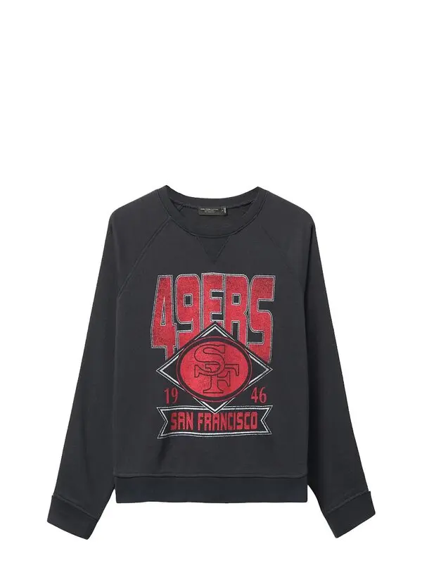 Junk Food Clothing Nfl San Francisco 49ers Overtime Crew - True Black