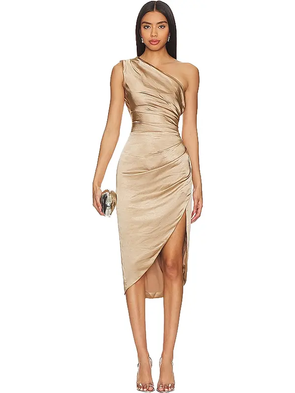 ELLIATT Cassini Metallic Dress - Gold
