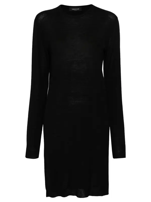 Fabiana Filippi Knitted Wool Dress - Black