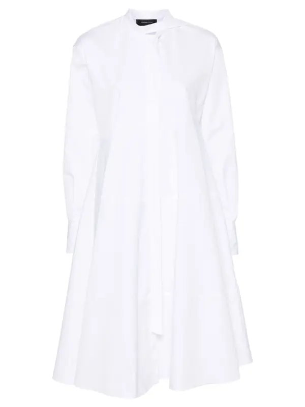 Fabiana Filippi Poplin Shirt Dress - White