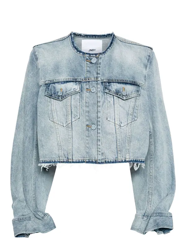 JNBY Cropped Denim Jacket - Blue