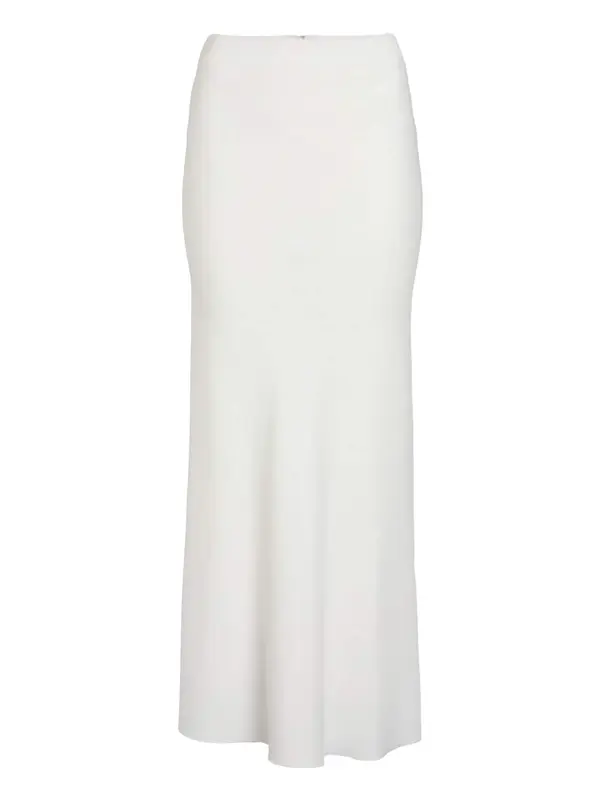 Giambattista Valli High-waist Crepe Maxi Skirt - White