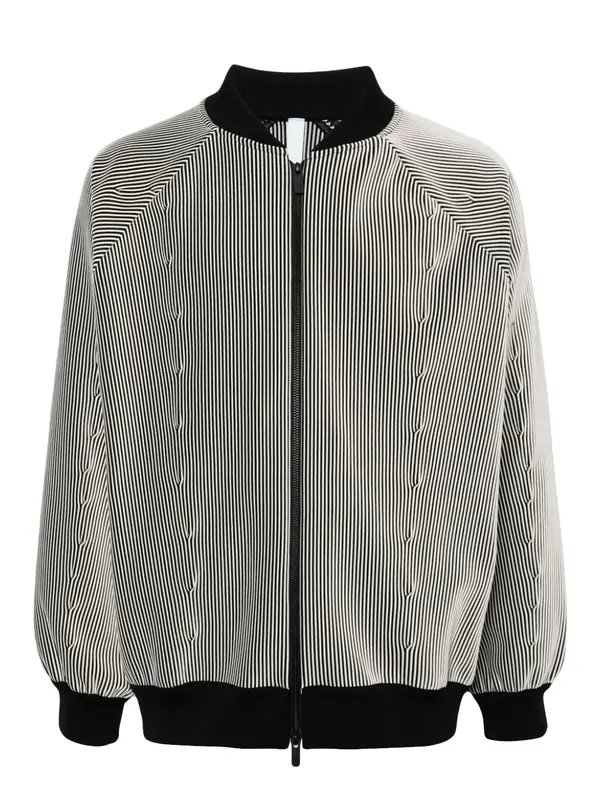CFCL Striped Bomber Jacket - Neutrals