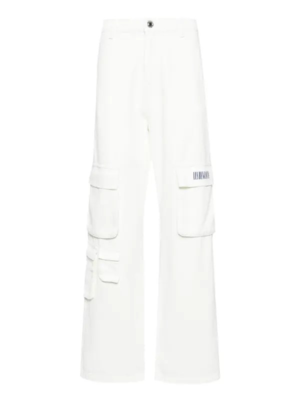 LES BENJAMINS Denim Cargo Pants - White
