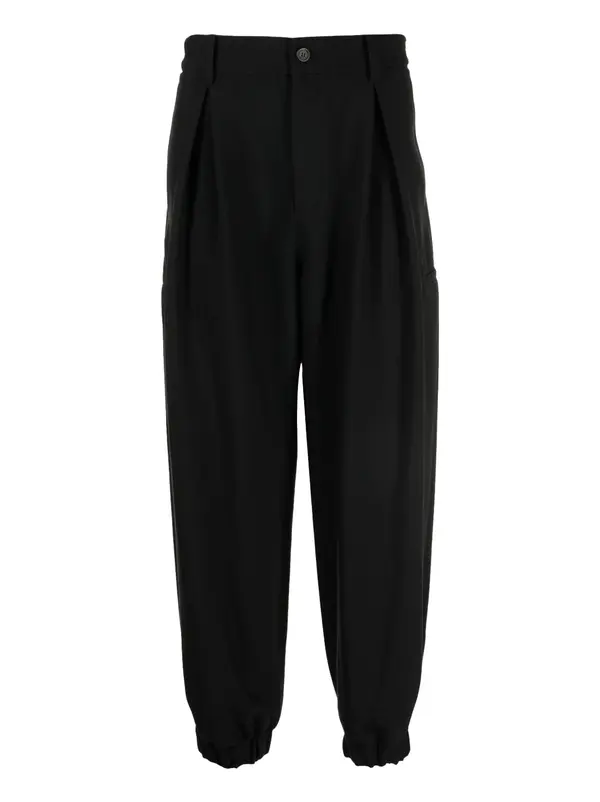 SONGZIO Volume Pleated Track Pants - Black