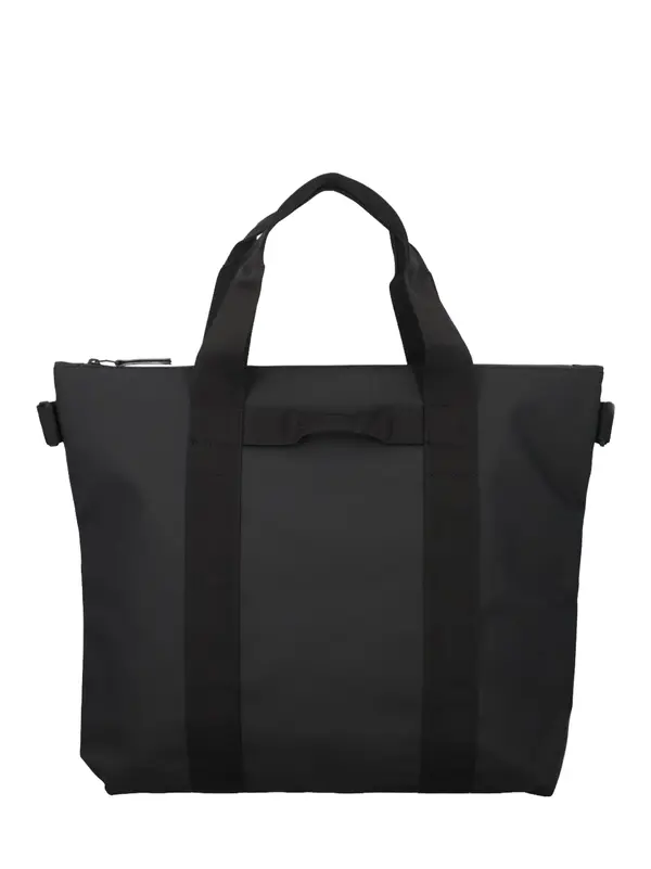 Rains Zipped Tote Bag - Black