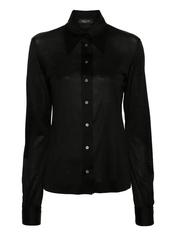 Fabiana Filippi Silk Jersey Shirt - Black