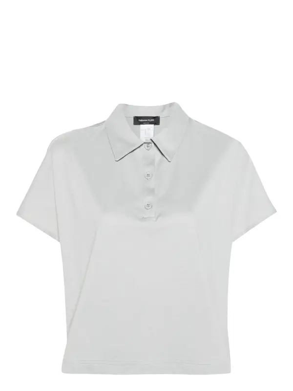 Fabiana Filippi Panelled Polo Shirt - Grey