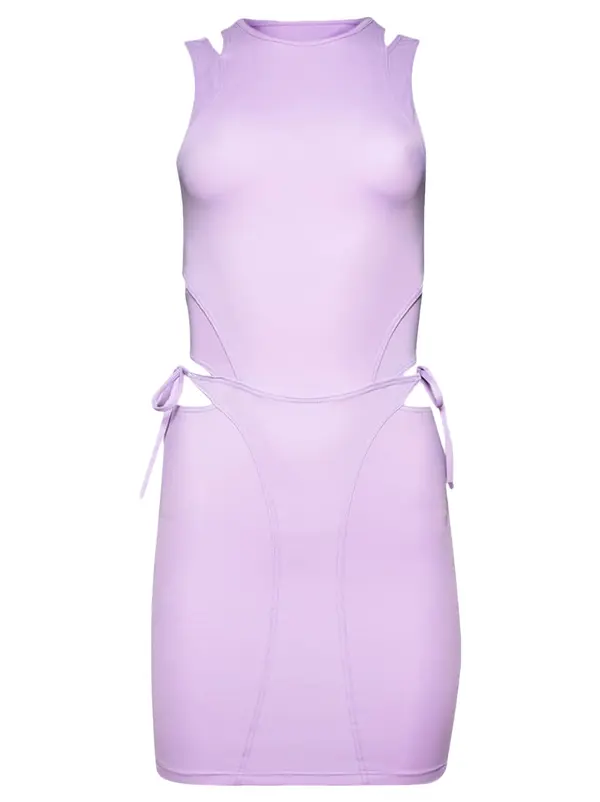 Vetements Deconstructed Mini Dress - Purple