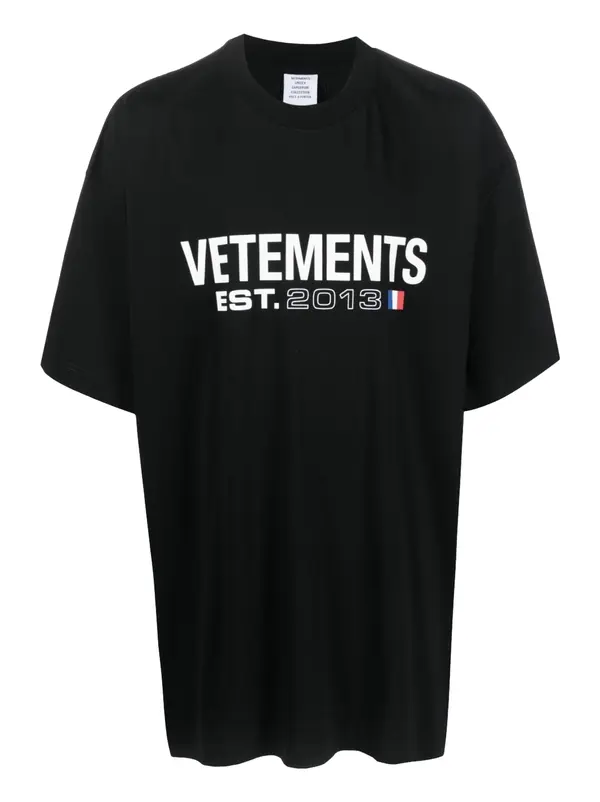 Vetements Logo-print T-shirt - Black