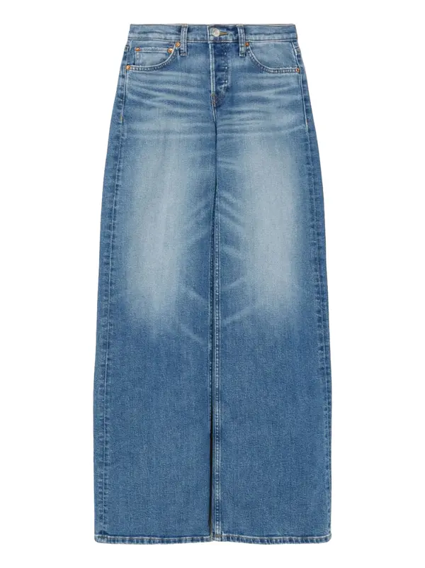 RE/DONE Mid-rise Wide-leg Jeans - Blue