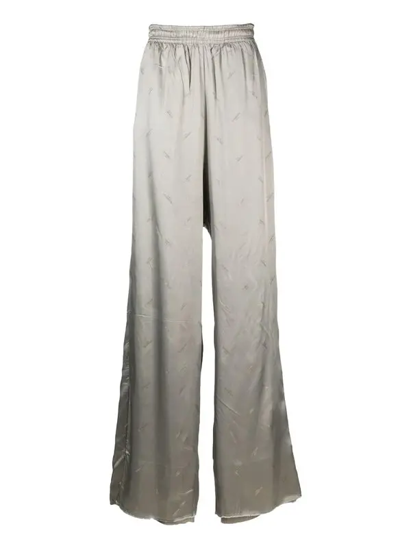 Vetements Gradient Wide-leg Trousers - Grey