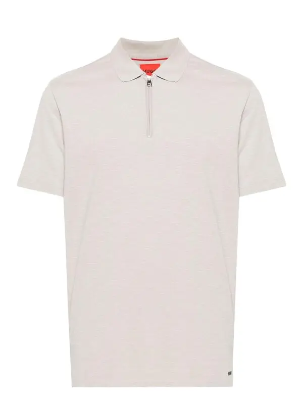 BOSS Logo-appliqué Polo Shirt - Neutrals