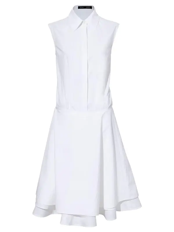 Proenza Schouler Cindy Cotton Poplin Dress - White