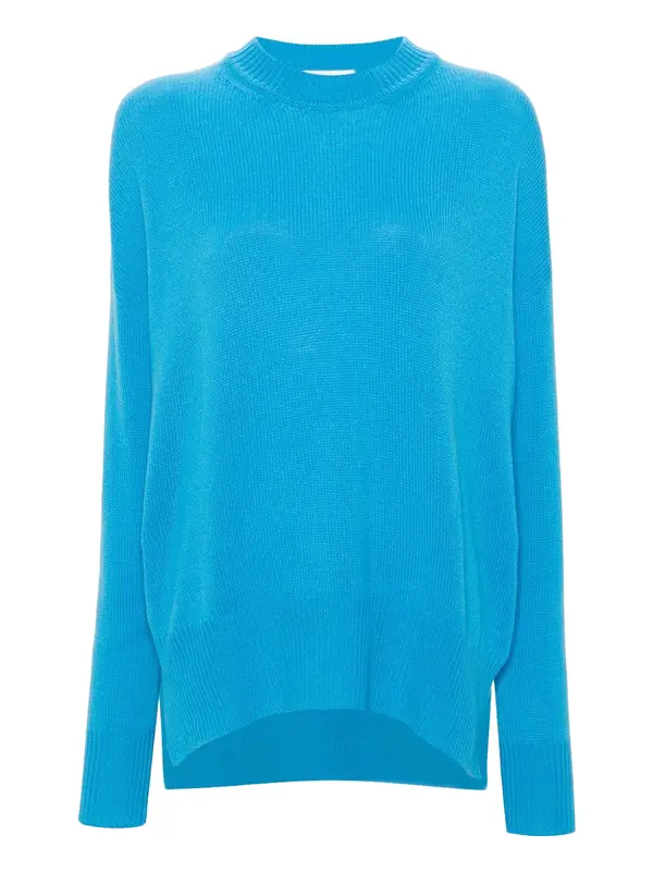 JIL SANDER Crew-neck Cashmere Jumper - Blue