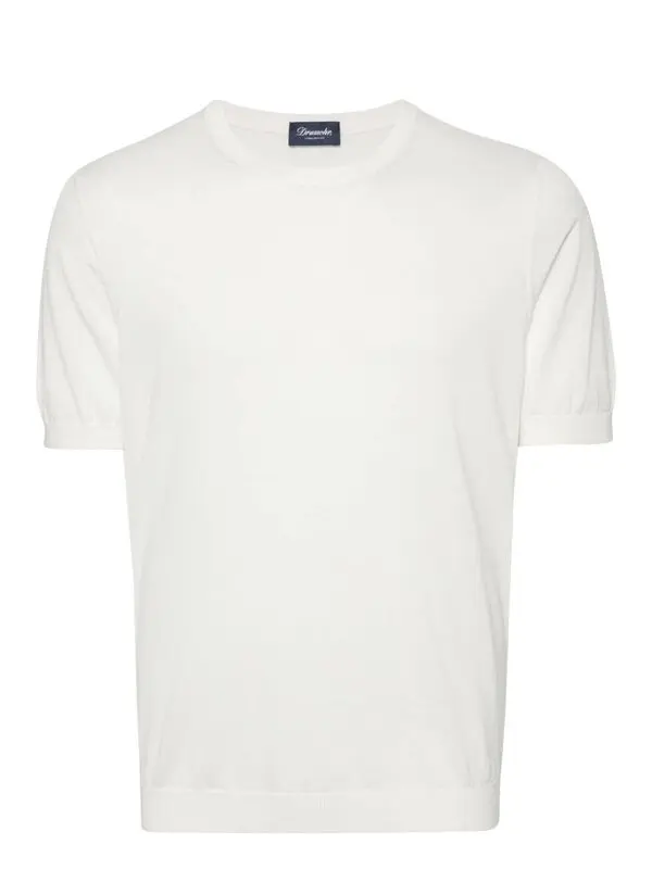 DRUMOHR Fine-knit T-shirt - White