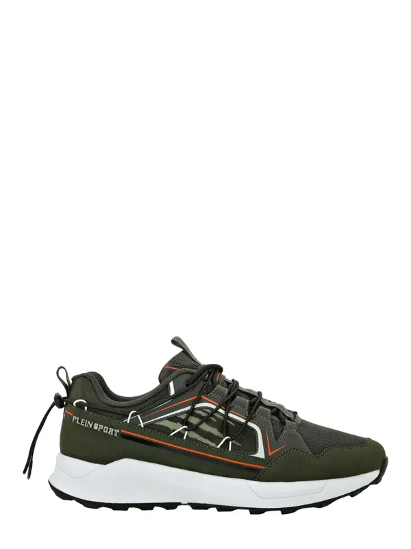 PLEIN SPORT Panelled Lace-up Sneakers - Green