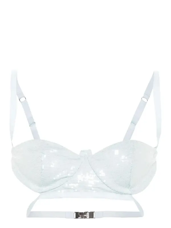 Gcds Sequined Bra Top - Blue
