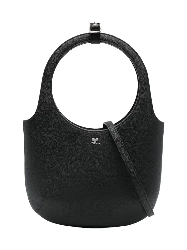 COURREGES Holy Leather Tote Bag - Black