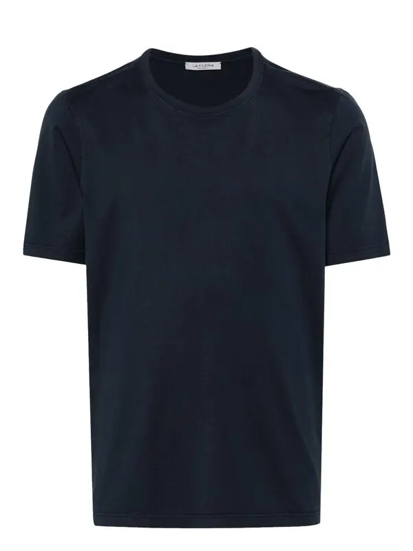 FILERIA Round-neck Cotton T-shirt - Blue