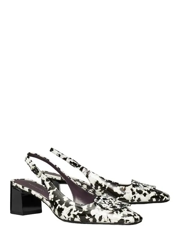 Tory Burch Georgia Slingback Heel - Dark Marble Multi-tone