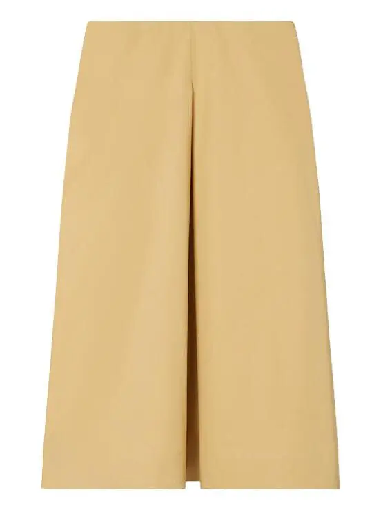 Tory Burch Pleated Poplin Skirt - Summer Sand