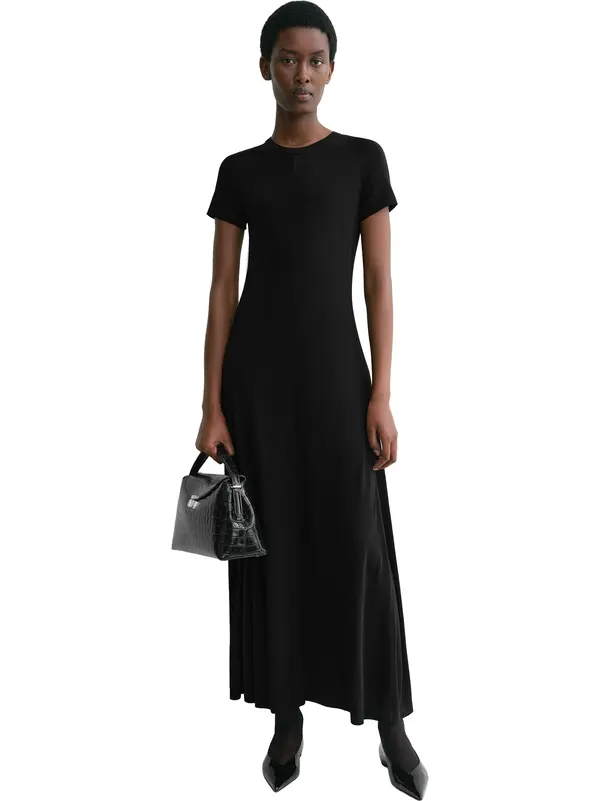 TOTEME Fluid Jersey Maxi Dress - Black