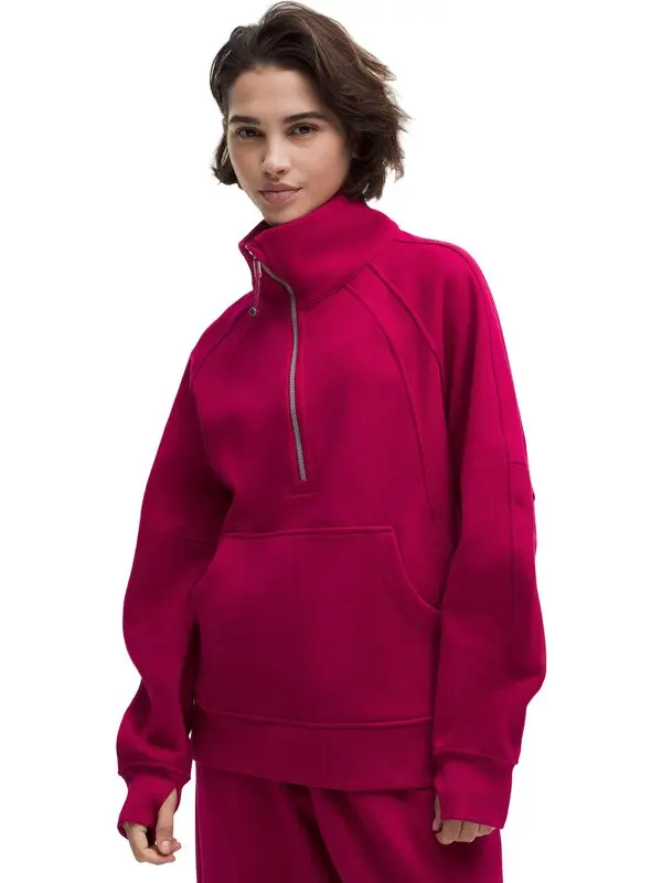 Lululemon Scuba Oversized Funnel-neck Half Zip - Berry Rumble