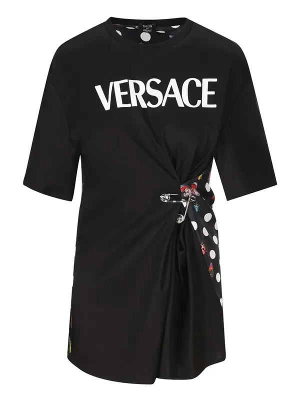 Versace X Dua Lipa Butterfly Print T-shirt - Black