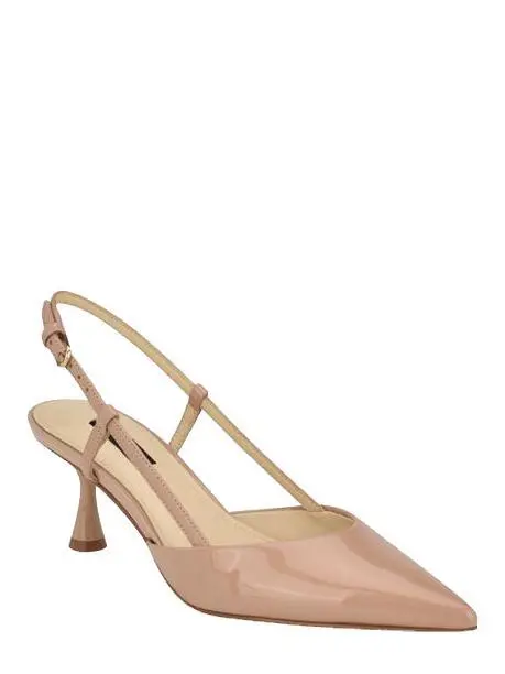 Nine West Rhonda Slingback Pumps - Light Natural Patent