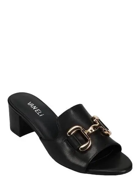 Vaneli Oksana Block Heel Sandal - Black
