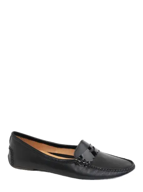 PATRICIA GREEN Janet Scalloped Loafer - Black