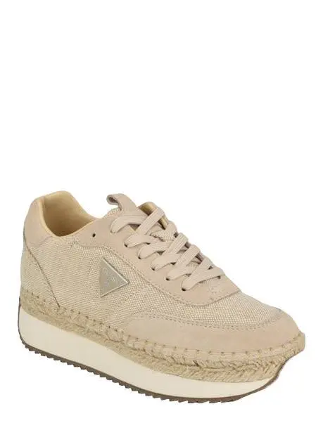 Guess Espadrille Platform Sneakers - Light Natural 110