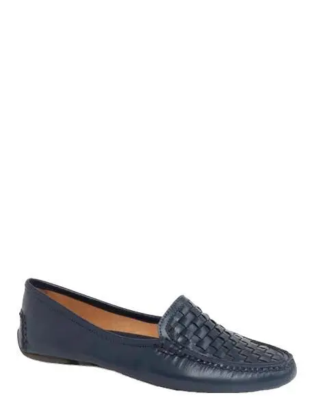 PATRICIA GREEN Kelly Woven Driving Loafer - Navy