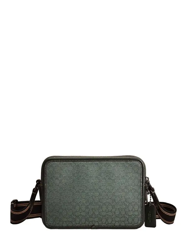 Coach Charter Crossbody 24 In Micro Signature Jacquard - Amazon Green