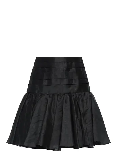 Sandro Flared Mini Skirt - Black
