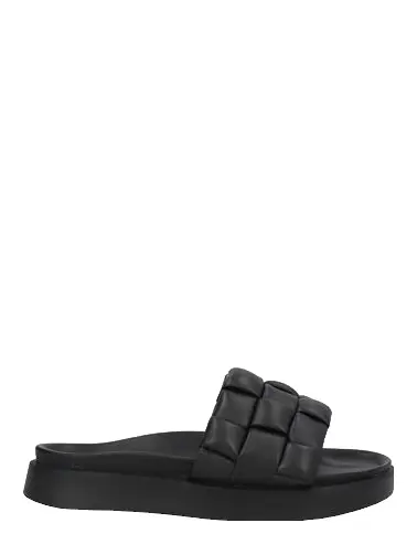 Inuikii Leather Slide Sandals - Black