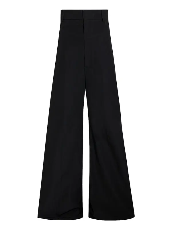 Rick Owens Twill Wide-leg Pants - Black
