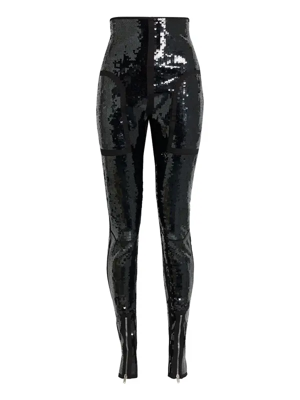 Rick Owens Sequined Skinny Jeans - Black