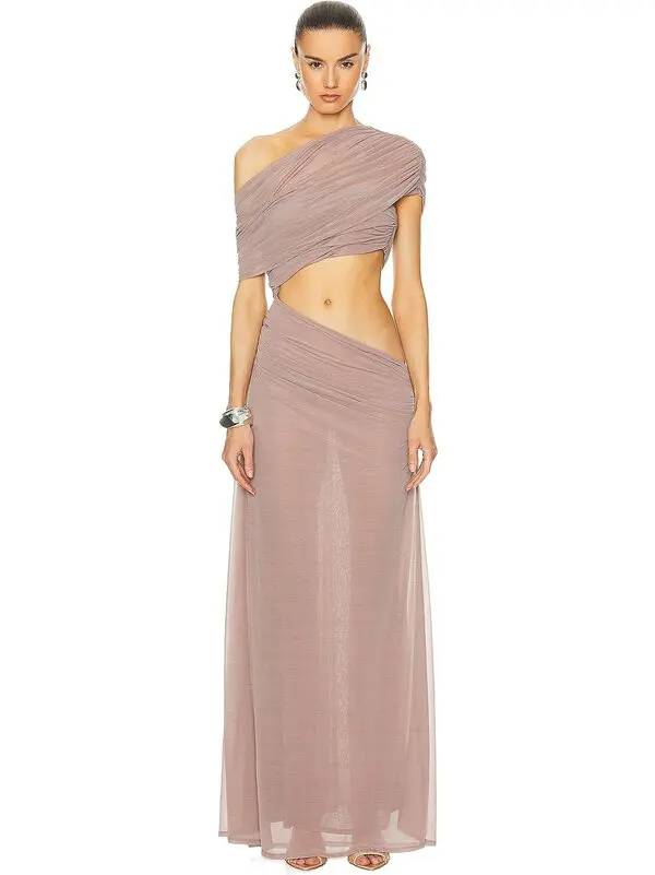 Lpa Mona Maxi Dress - Concrete