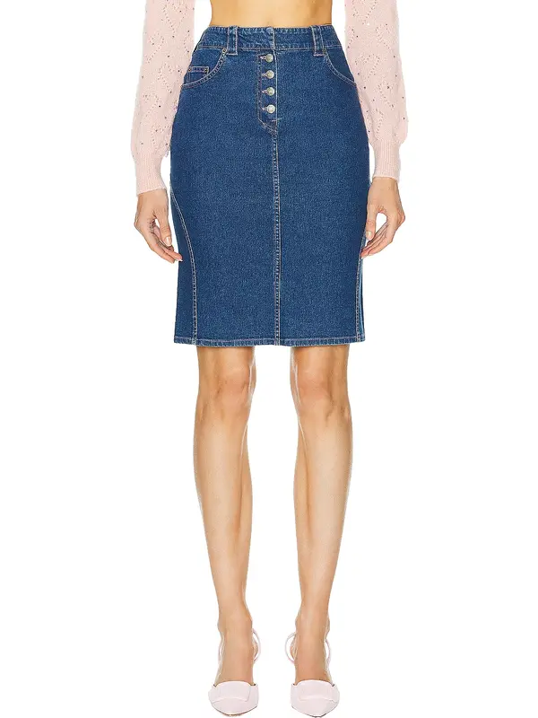 Dior Denim Skirt - Blue